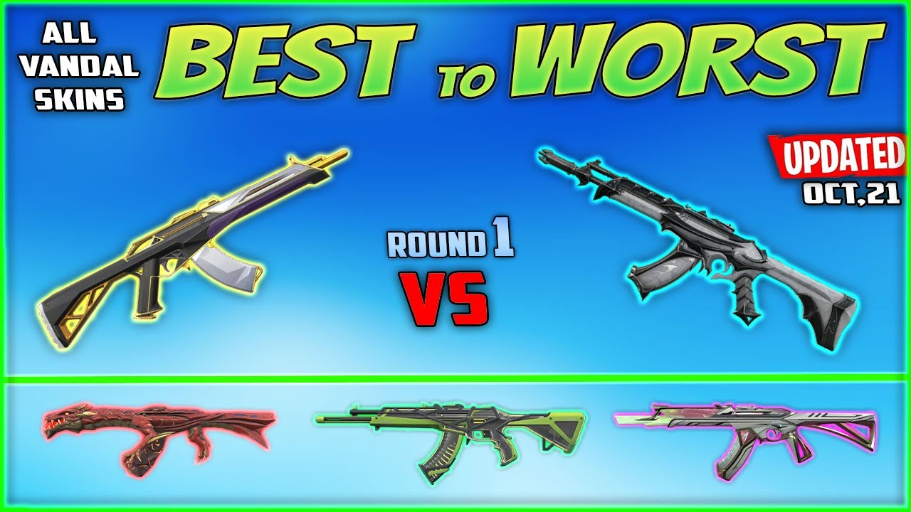 SUBSCRIBERS Rank Vandal Skins From WORST To Best // VALORANT - YouTube