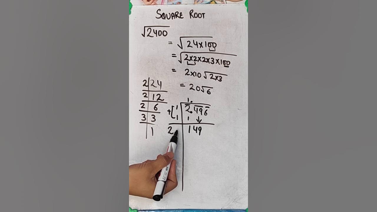 class5-sainik-square-root-of-2400-and-2-496-youtube