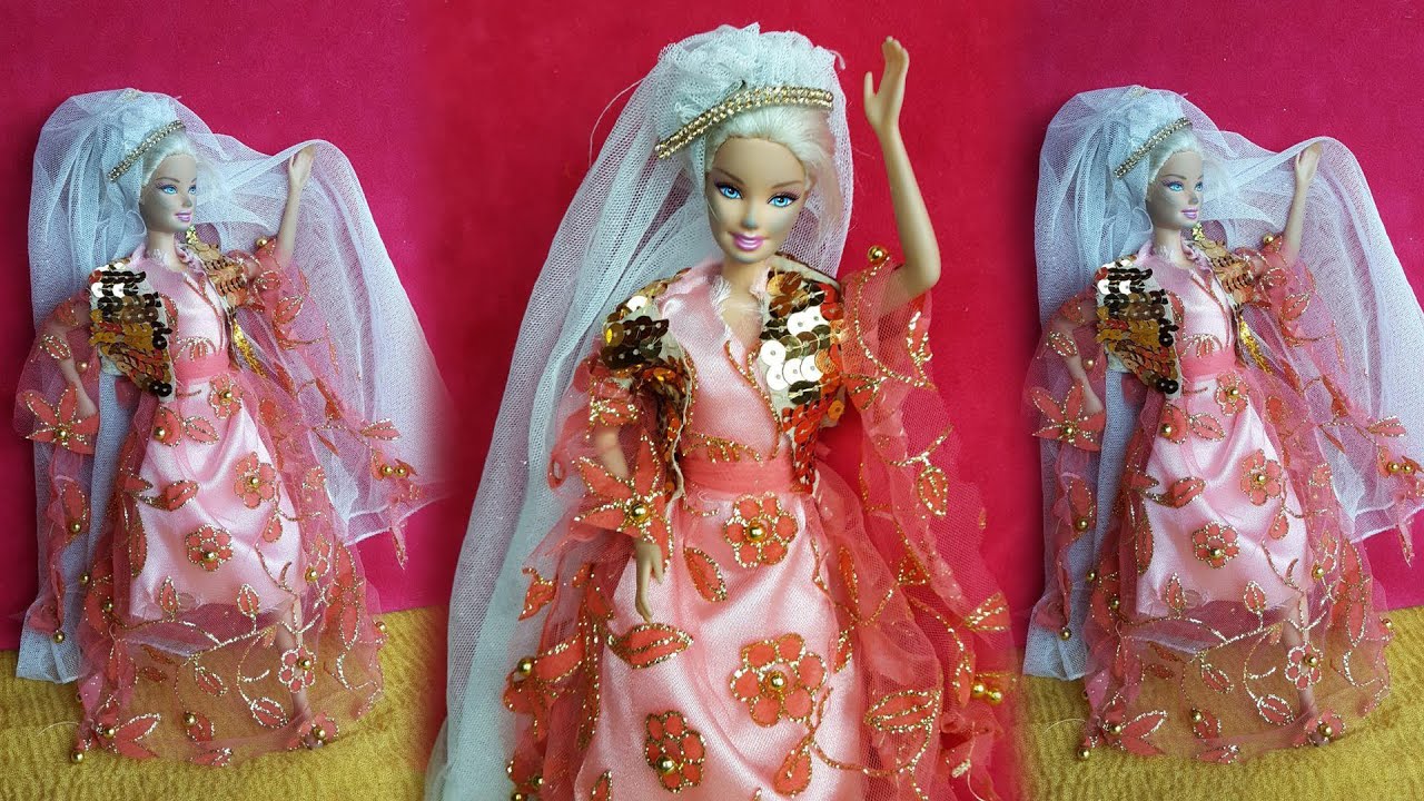 Kurdish Dress for Barbie - DIY Easy And Beautiful Barbie dress! - YouTube