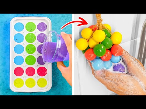 DIY GÖKKUŞAĞI SABUNU! 🌈 Gördüğünüz En Renkli El İşleri! 🤩