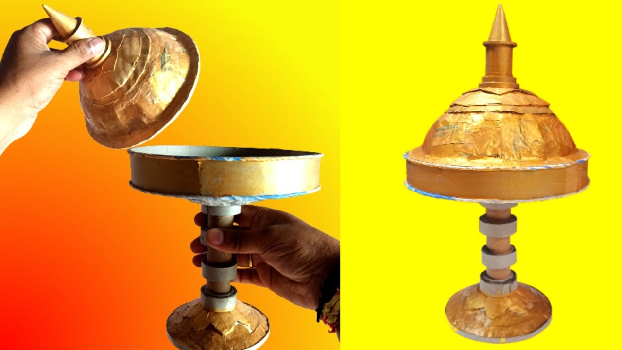 Assamese Traditional Crafting | Crafting Xorai With Cardboard | How to ...