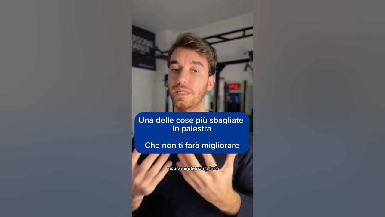 Se ti alleni in palestra non fare questo errore che non ti farà migliorare #gym #shorts - YouTube