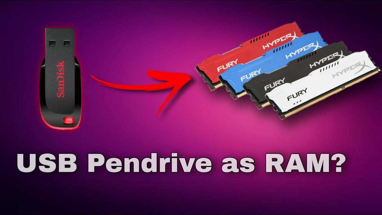 How to Use USB Pendrive as Computer RAM - YouTube