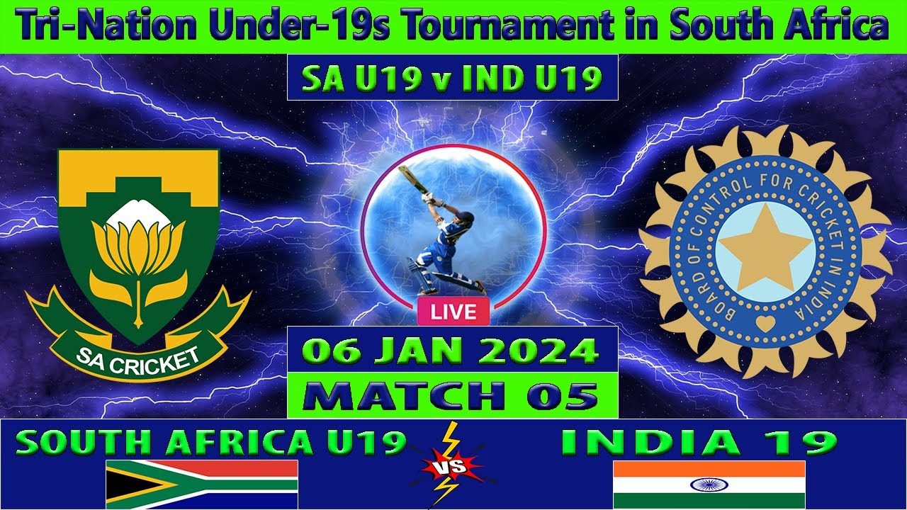 South Africa U19 vs India U19 | SA U19 vs IND U19 | 5th Youth ODI Match ...