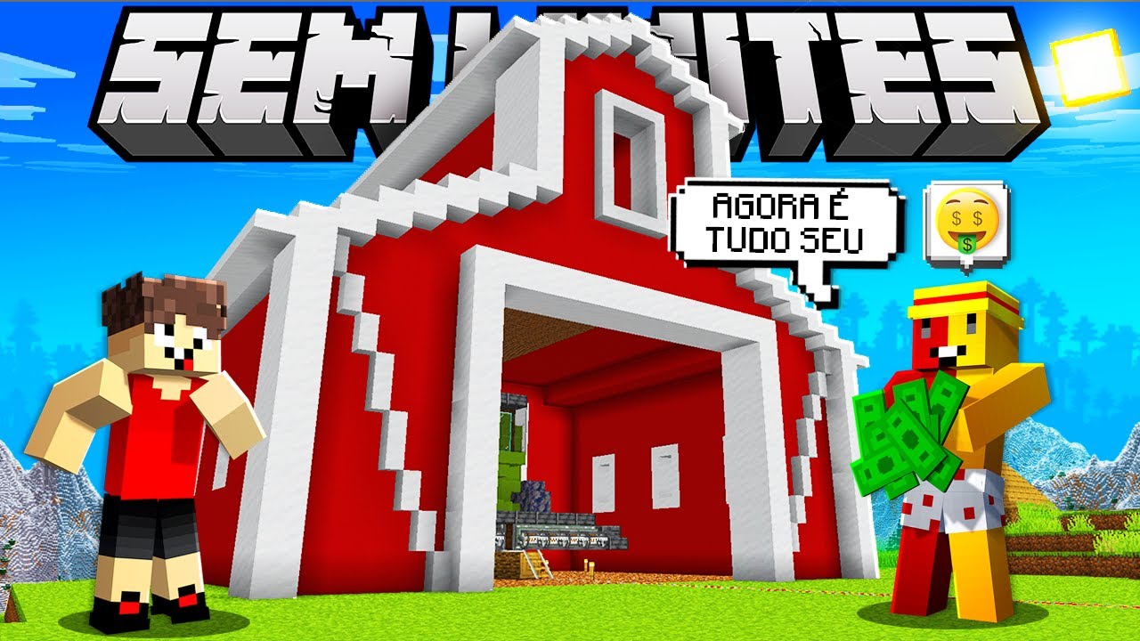 COMPREI A FAZENDA DO GELEIA no minecraft - SEM LIMITES #31 - YouTube