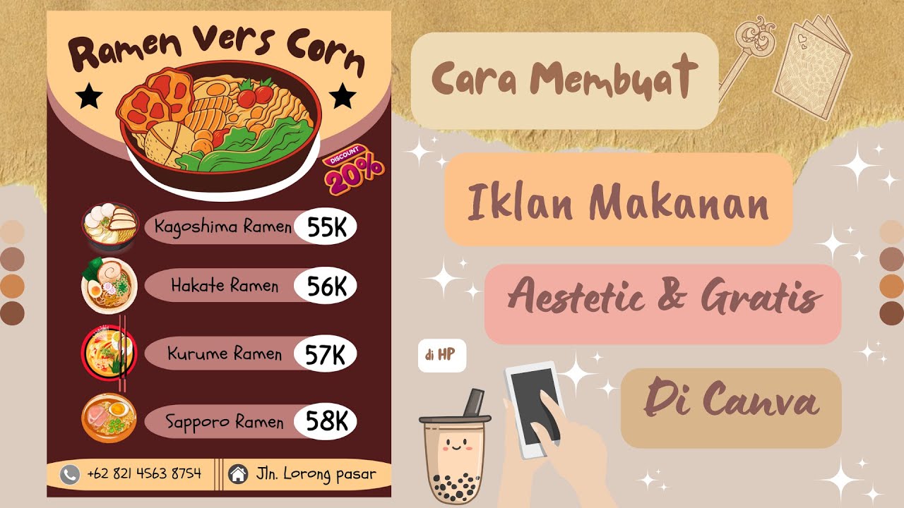 Cara Membuat Iklan Makanan di Canva || how to make a food ad in canva 🪄 ...