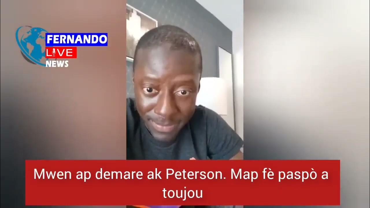 Mwen chwazi ede Peterson.Tout moun dakò li gen pwoblèm e byen mwen m deside ede lo - YouTube