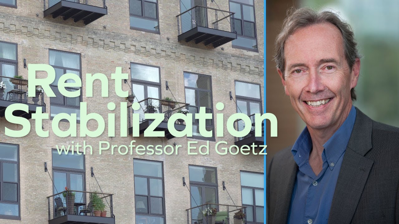 Rent Stabilization with Professor Ed Goetz - YouTube