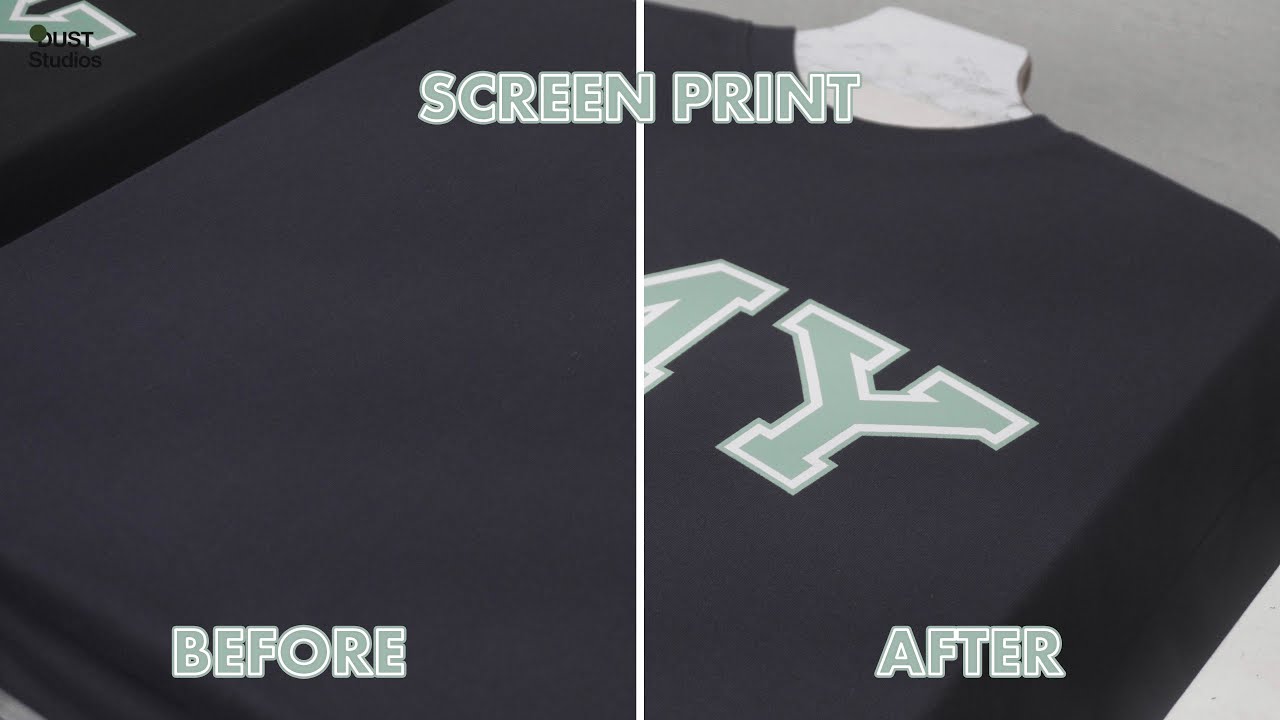실크스크린 2도 인쇄 / 2 Color Screen Print - YouTube