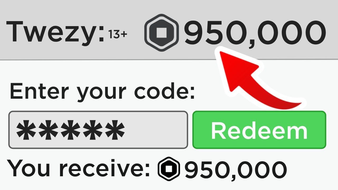 Enter This Code For FREE ROBUX.. (how to get free robux) - YouTube