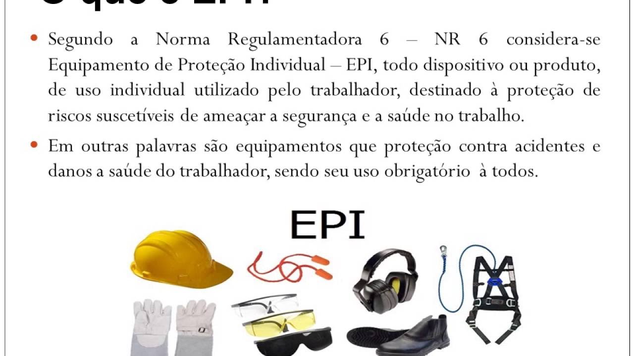 CURSO EPI CONSCIENTIZAÇÃO E USO NR-06 - YouTube