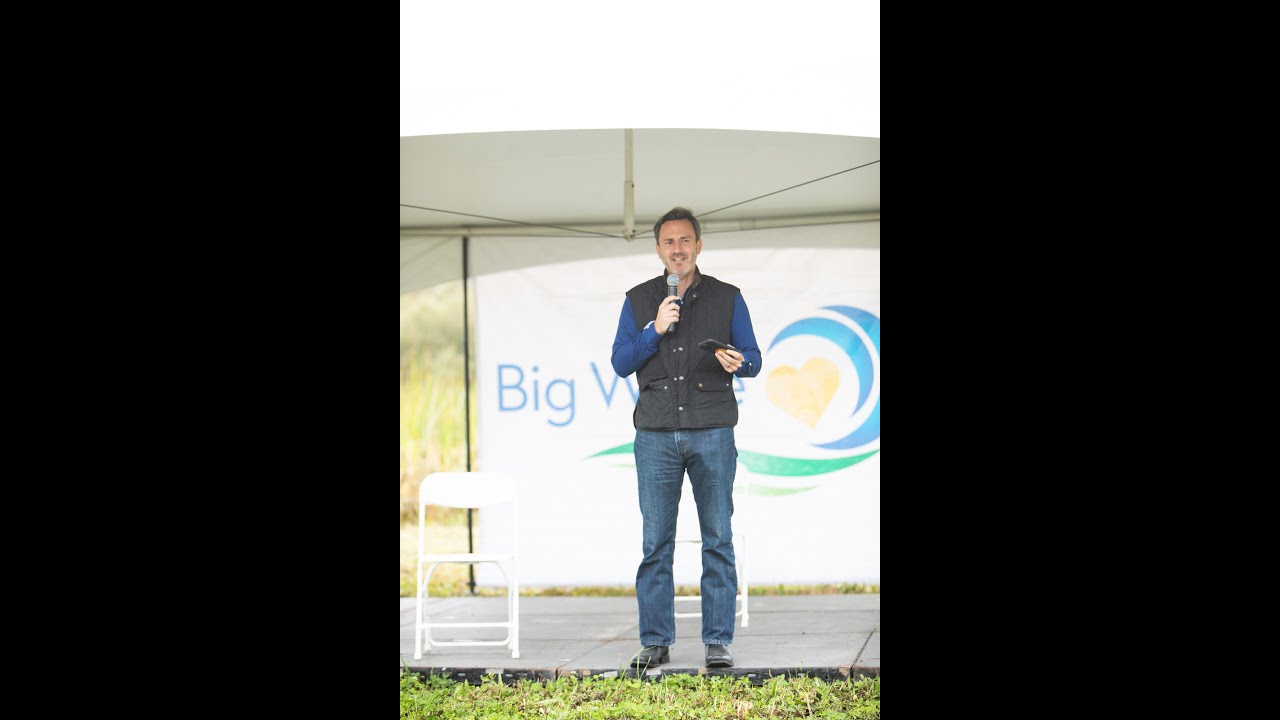 San Mateo County Supv. Ray Mueller of District 3, speaks at Big Wave ...