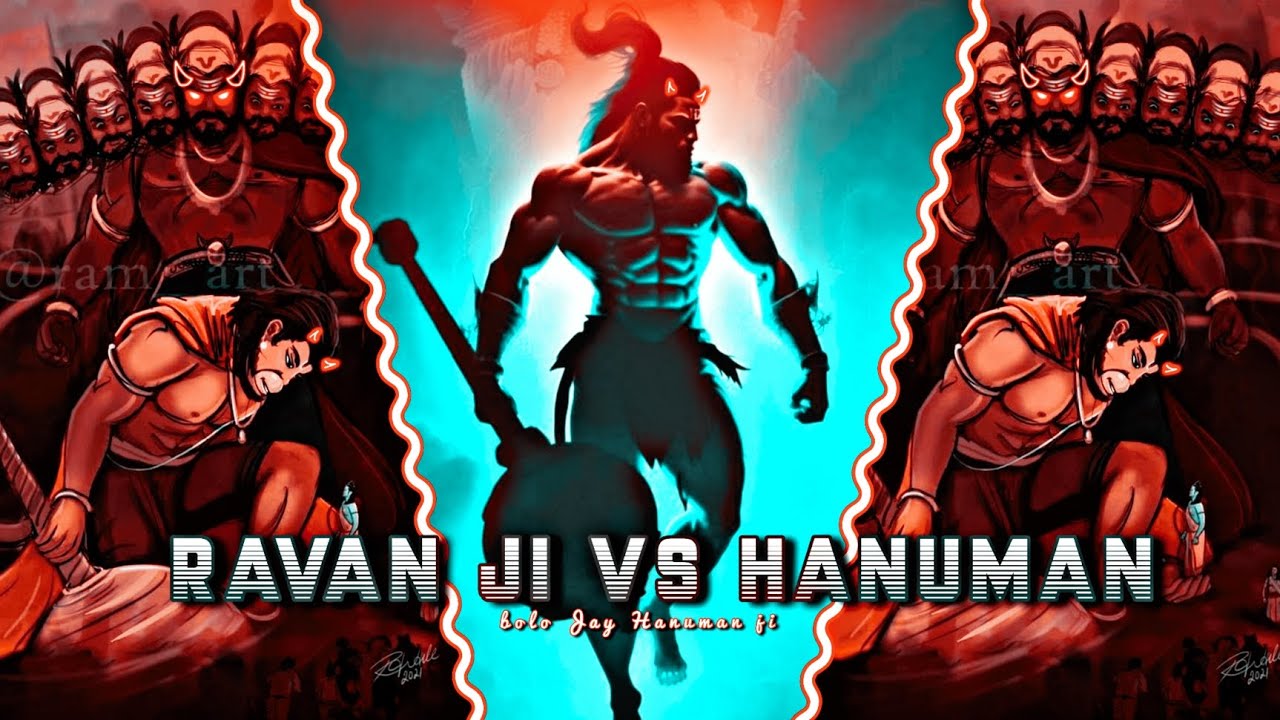 Hanuman ji vs Ravan 🚩|| Bajrangbali Attitude status 🌺 | Jay Hanuman ⚡ ...