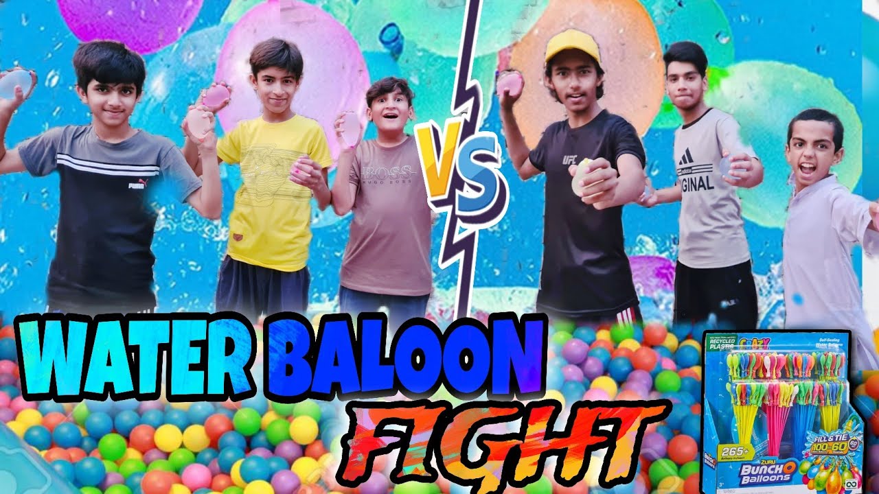 Biggest water💦 balloon fight with friends 😊 - YouTube