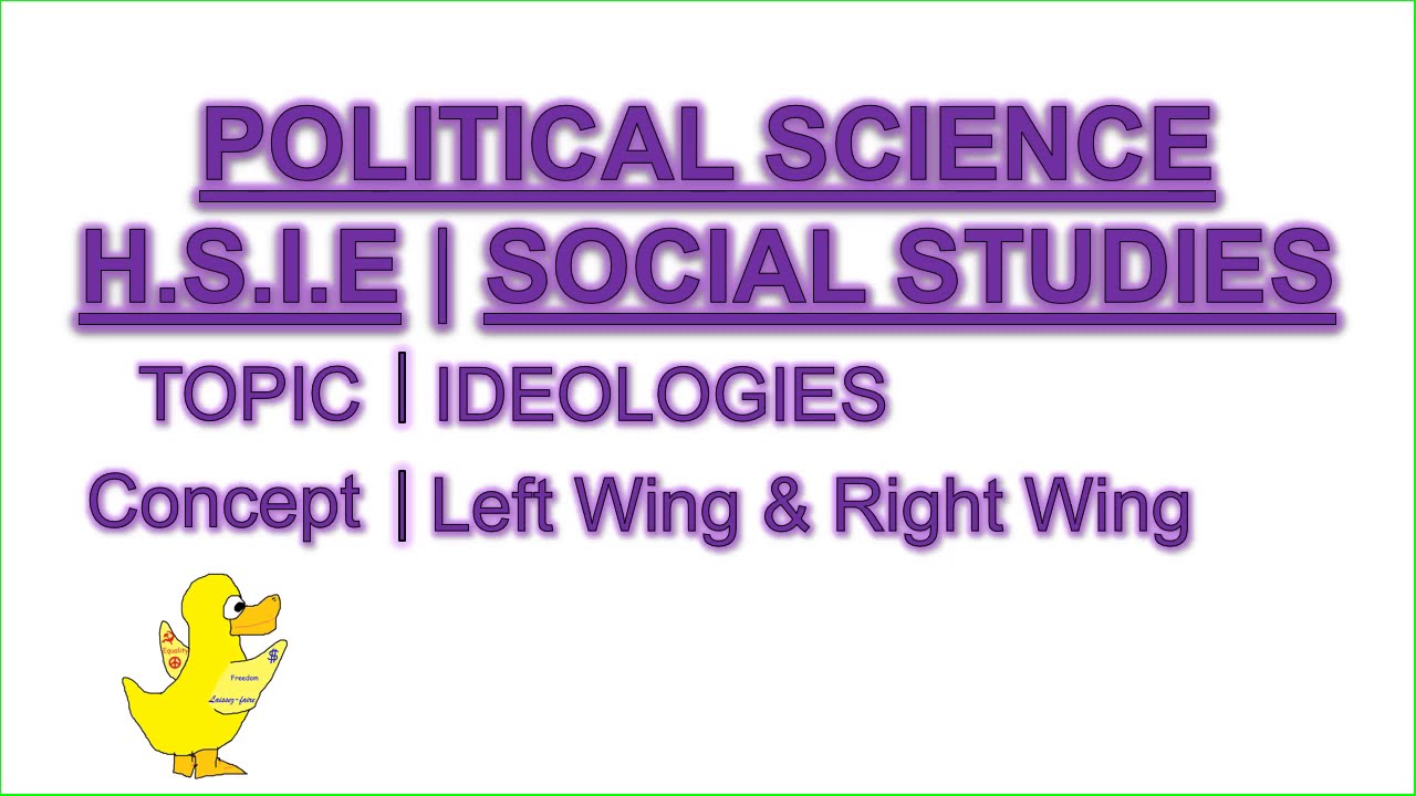 Political Science | The Difference Between Left Wing And Right Wing ...