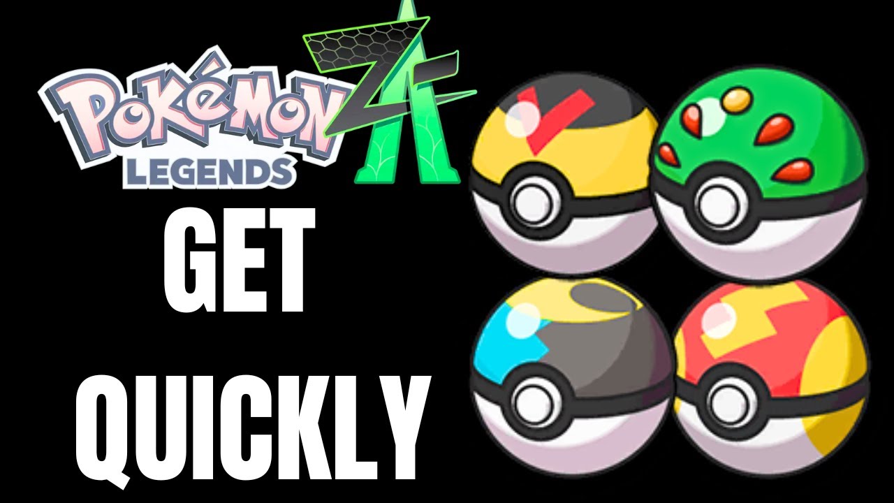 How to Get Rare Poke Balls QUICKLY in Pokemon Legends Z-A DLC Mega ...