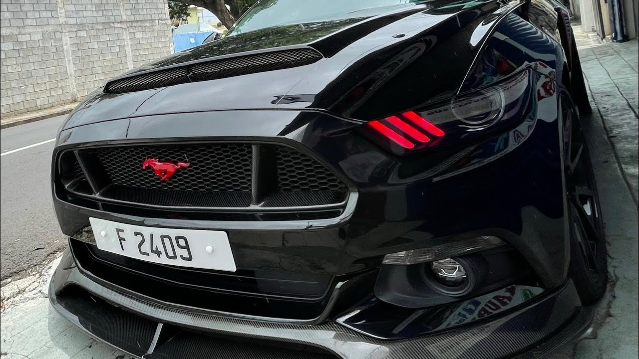 The only Mustang CS800 supercharged in Mauritius wrapped inozetek ...