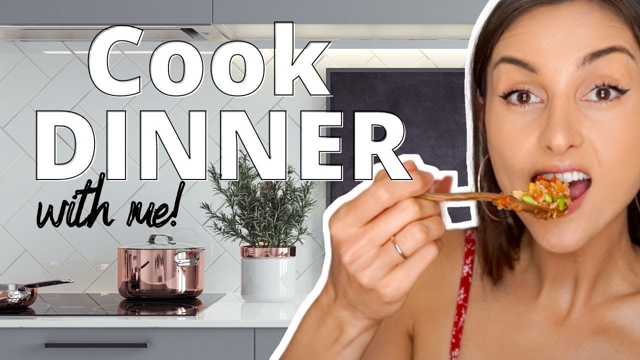 Cook with Me #1 Healthy Dinner Recipe “Throw it all in” Vegan Fried ...