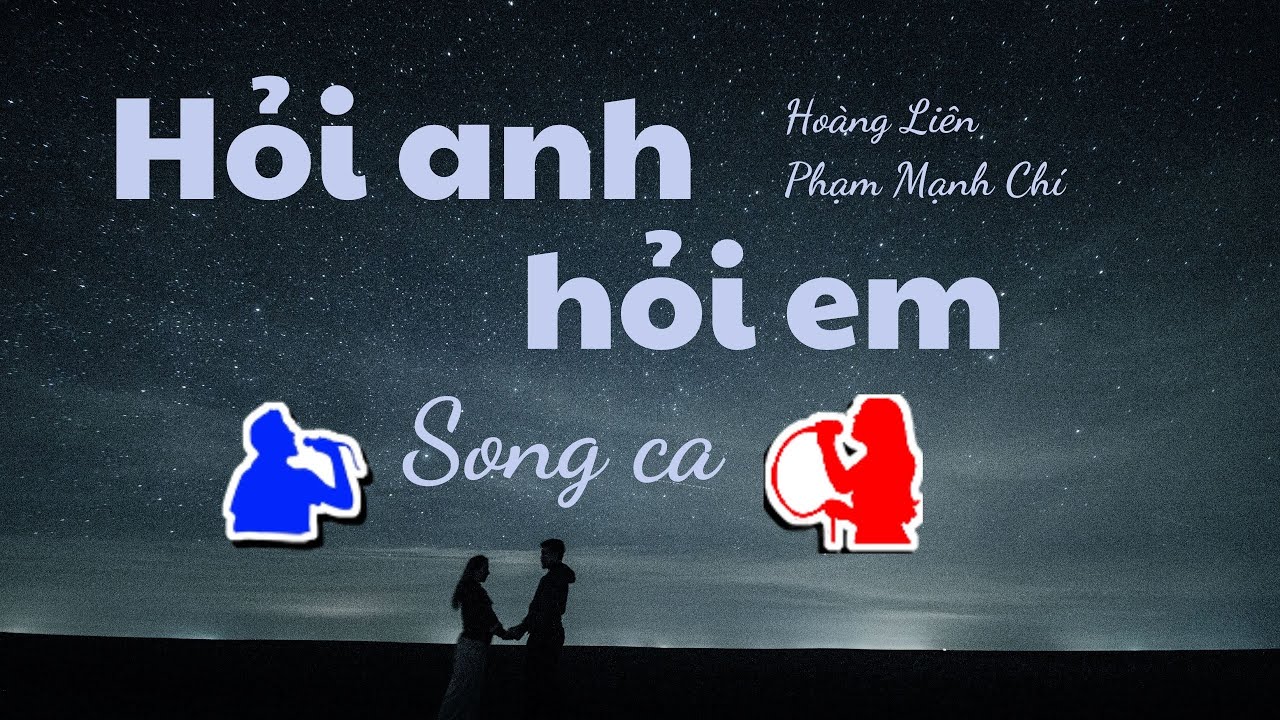 Hỏi anh hỏi em | Karaoke song ca | Cui bap music - YouTube