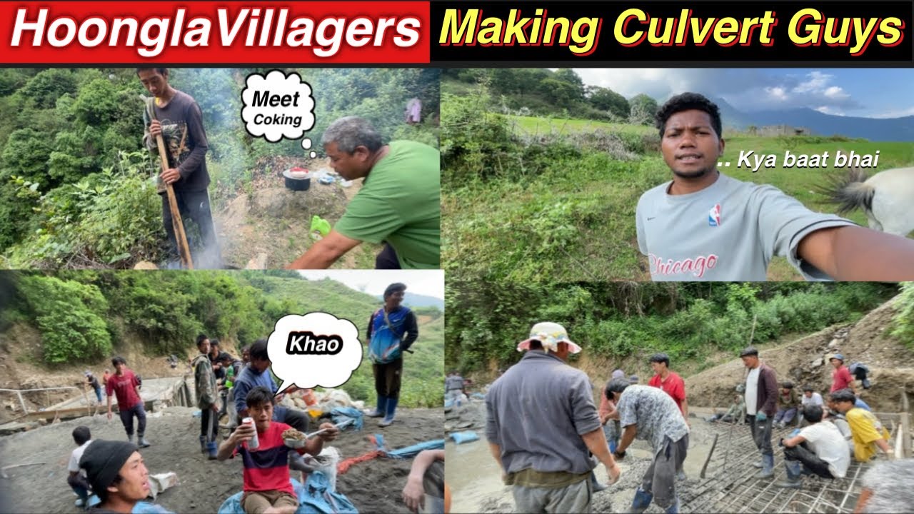 Lumla Hoongla Village Making Culvert🔥 - YouTube