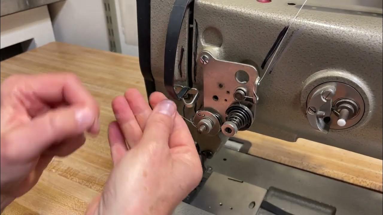 How to re thread the Pfaff - YouTube