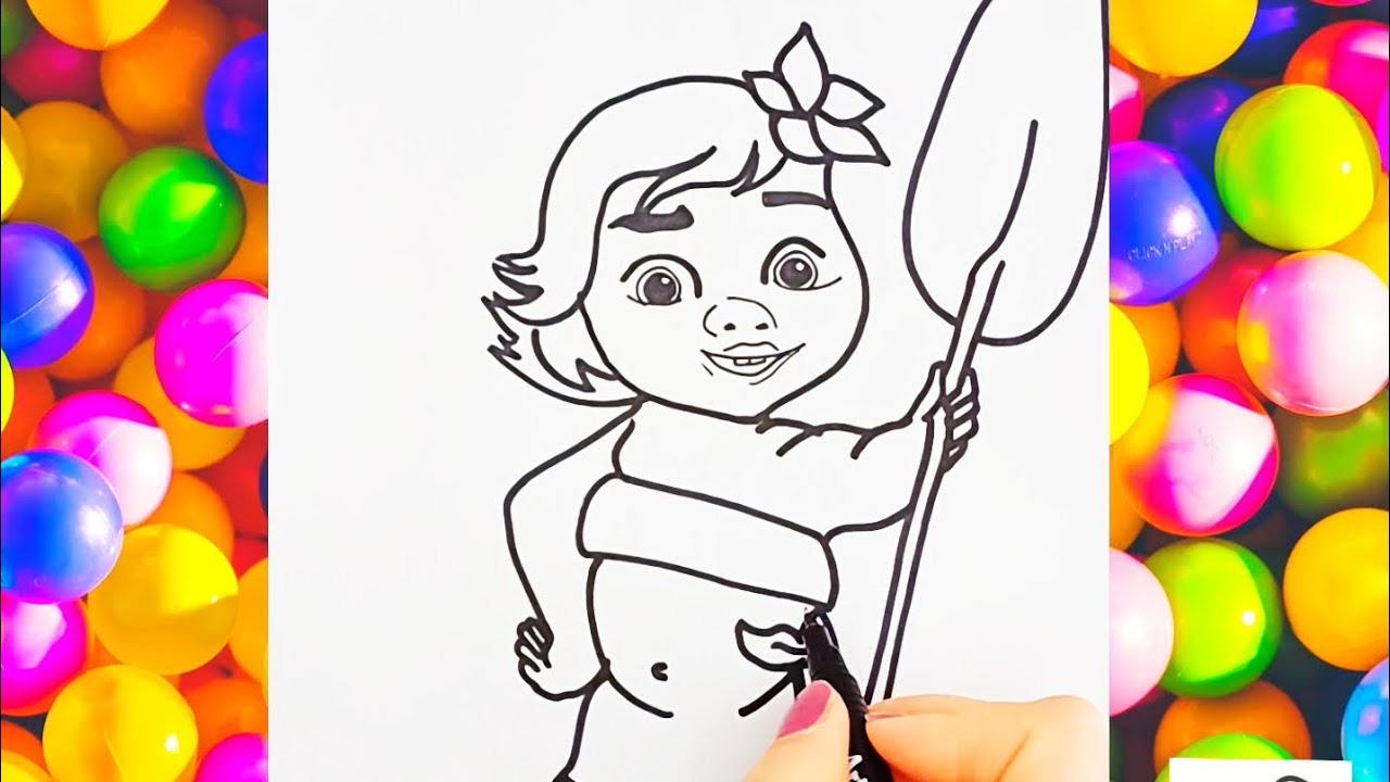 ⛰️🏖Dibuja a Simea paso a paso 💙 How to draw Simea 🏝 #vaiana #vaiana2 ...