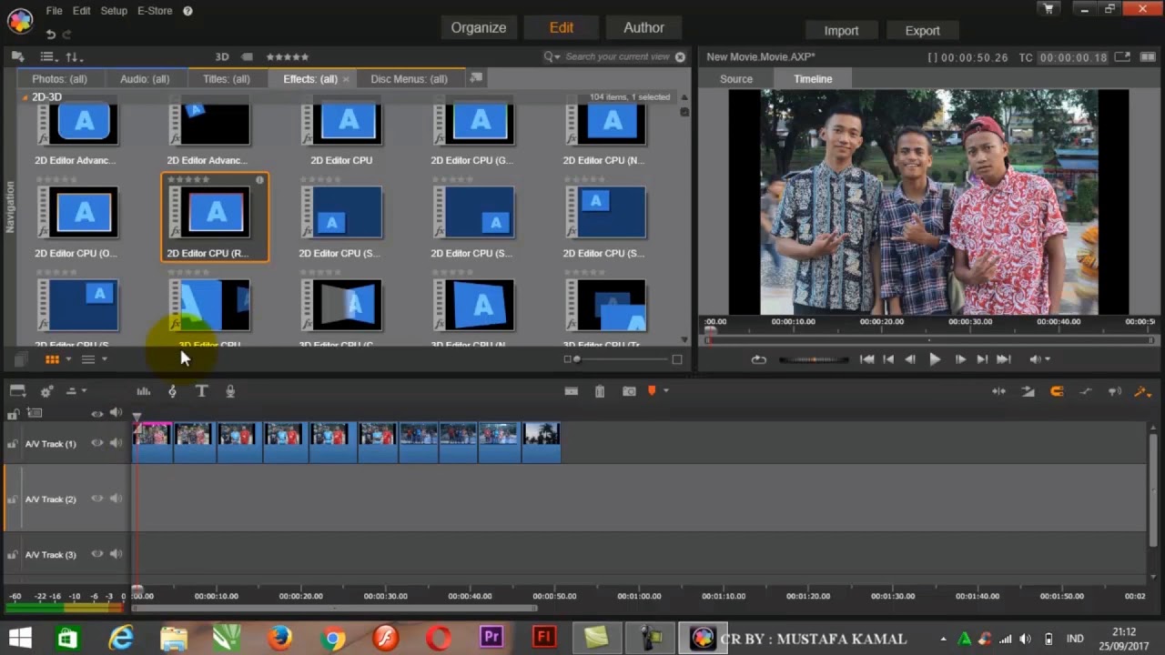 TUTORIAL CARA MEMBUAT EFEK TRANSISI PADA FOTO MENGGUNAKAN PINNACLE 17 ...