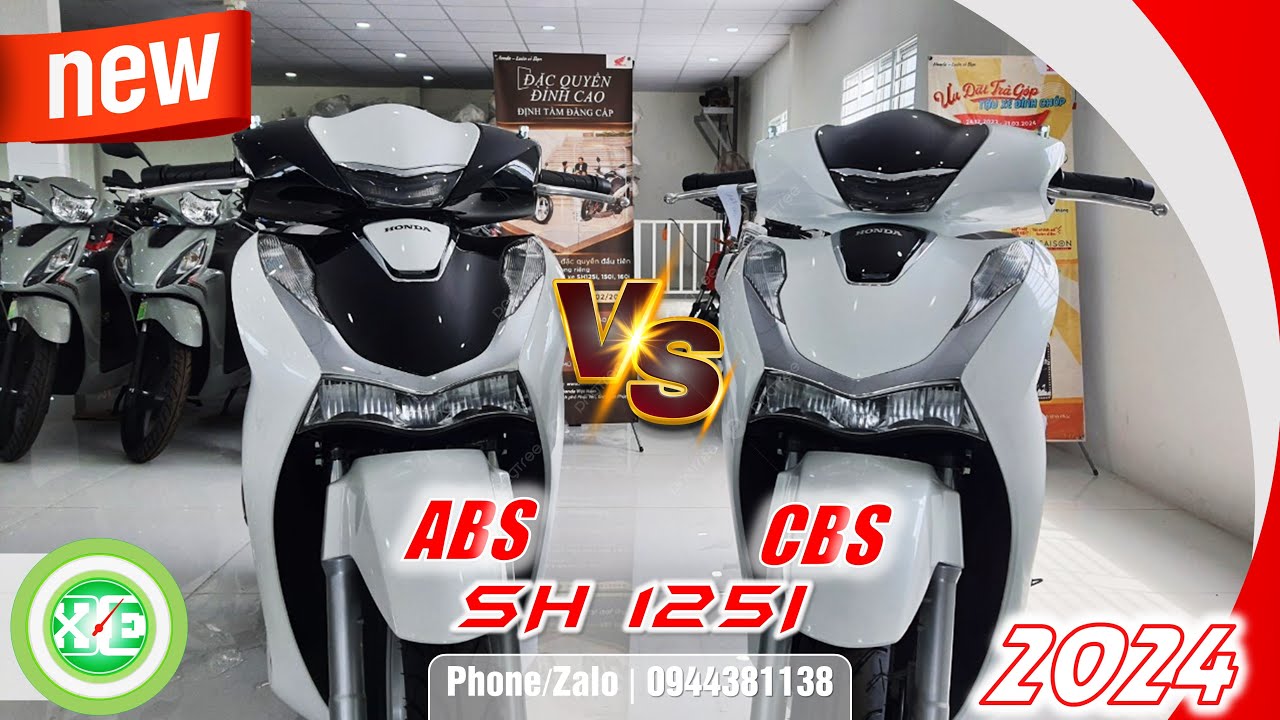 XE & XE | Phân biệt Honda SH 125i 2024 ABS và CBS - Phiên bản cao cấp ...