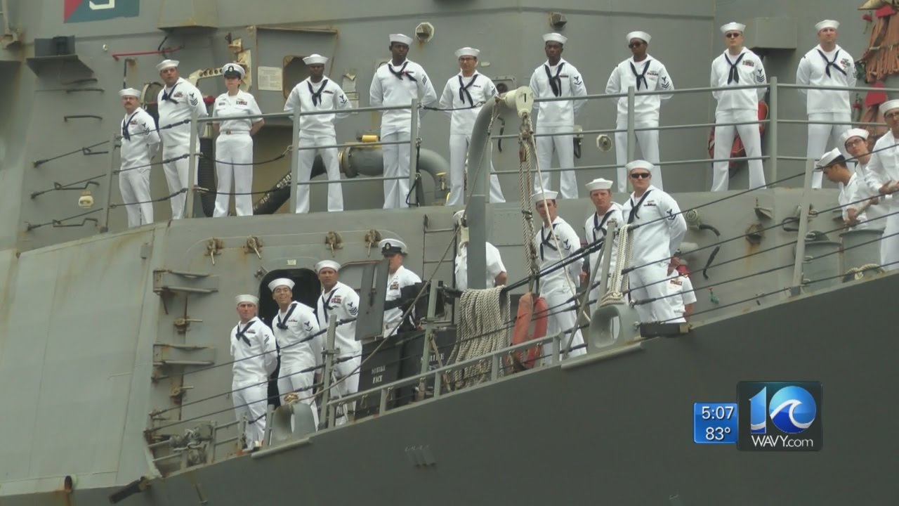 USS Mahan returns to Naval Station Norfolk - YouTube