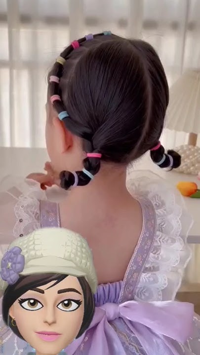 تسريحة شعر أنيقة، سهلة و سريعة لجميع المناسبات و للمدرسه 💇🏼♀️trending Shorts Hair العيد