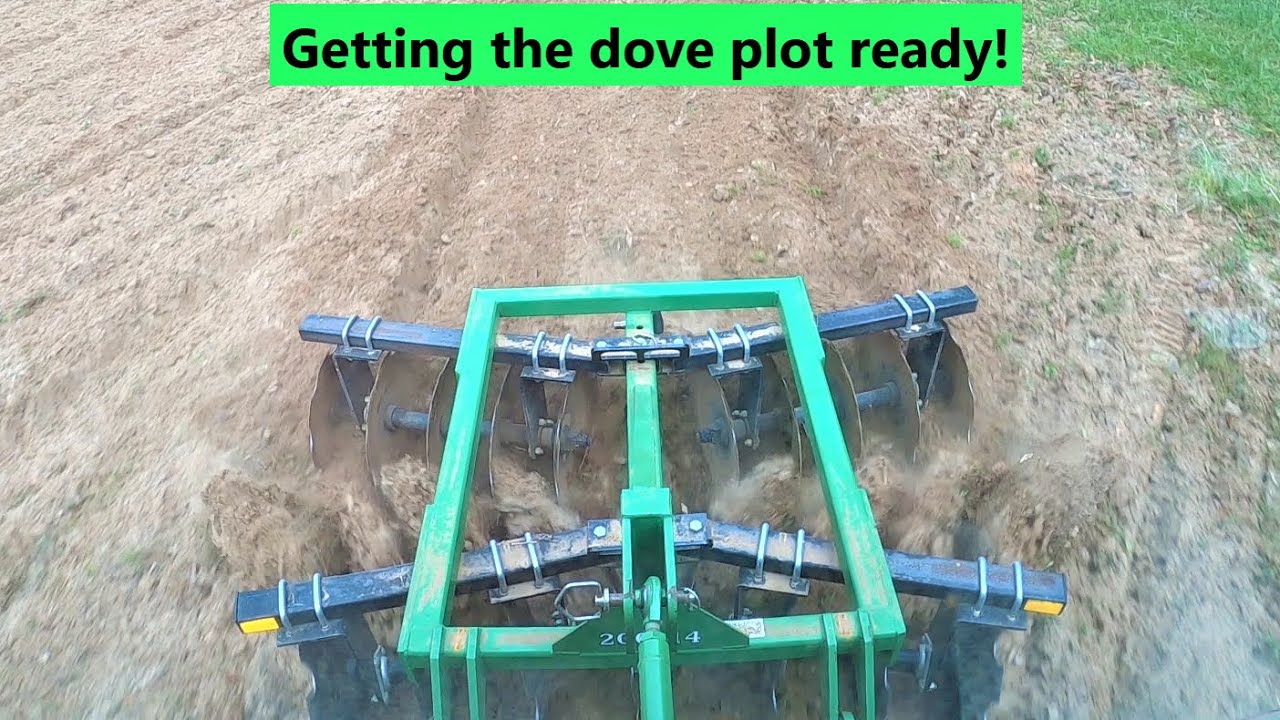 Getting the dove food plot ready, John Deere 4066R #361 - YouTube