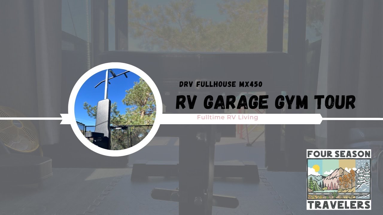 RV Fitness Equipment// Traveling Gym// Toy Hauler Garage to Gym ...