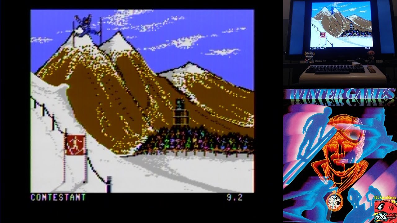 Winter Games: Hot Dog Aerials [C64] Perfect 10 🌭⛷️ - YouTube