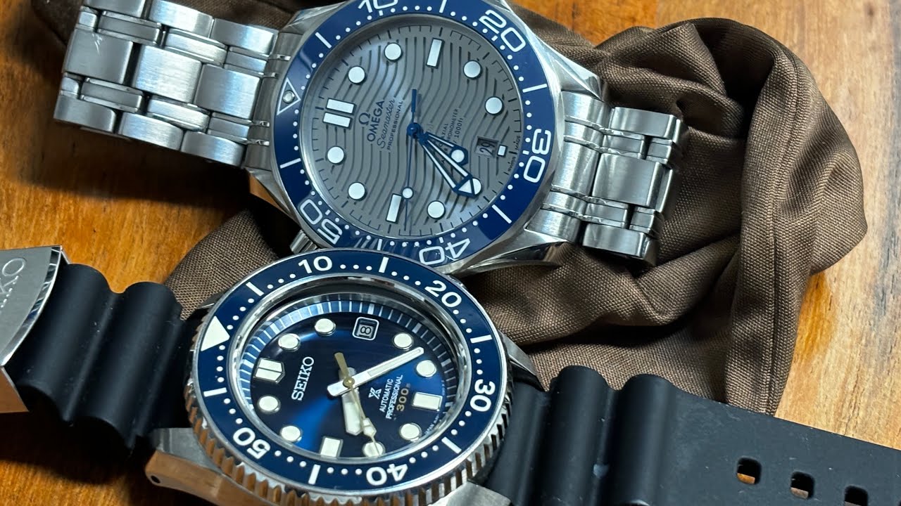 Omega Seamaster Diver SMP300 and Seiko Marinemaster 300 - YouTube
