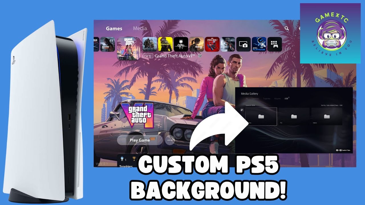 How to Set a Custom Background on PS5 (Tutorial | Step-by-Step Guide ...