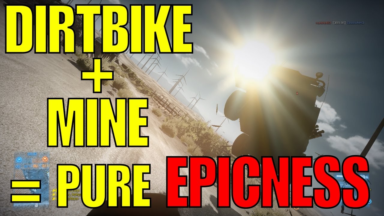 DIRTBIKE + MINE = PURE EPICNESS - YouTube