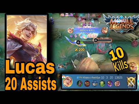 I Tried Lucas Roaming !! Meta Lucas 10 Kills 20 Assists !! Completely ...