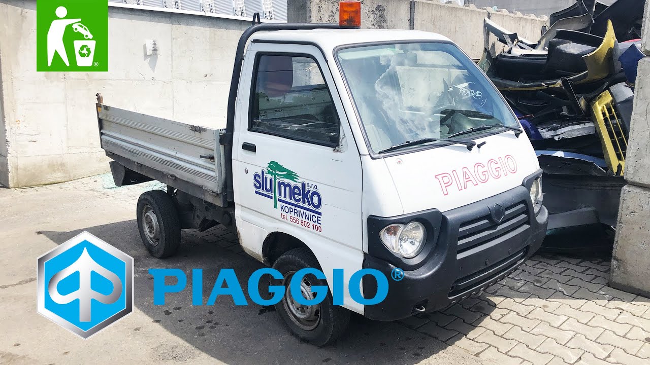 Italský pomocník PIAGGIO QUARGO na vrakovišti Frýdek-Místek | STORIES ...
