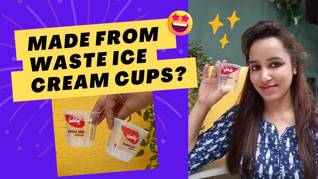 Waste ice cream cup se craft 🤩 Easy DIY for Beginners | Craft idea ...