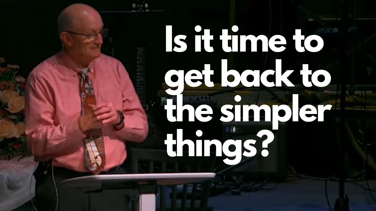 It's time to get back to the simpler things - YouTube