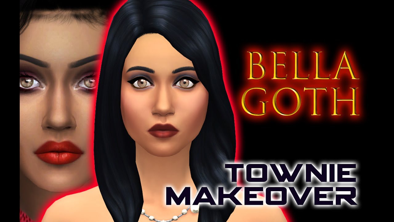 THE SIMS 4 ::: TOWNIE MAKEOVER ::: Bella Goth (CC List!) - YouTube