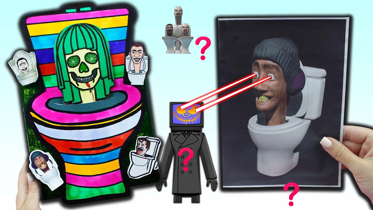 DIY Skibidi Toilet 12 GAMING BOOK Box Opening SKIBIDI TOILET Story book ...