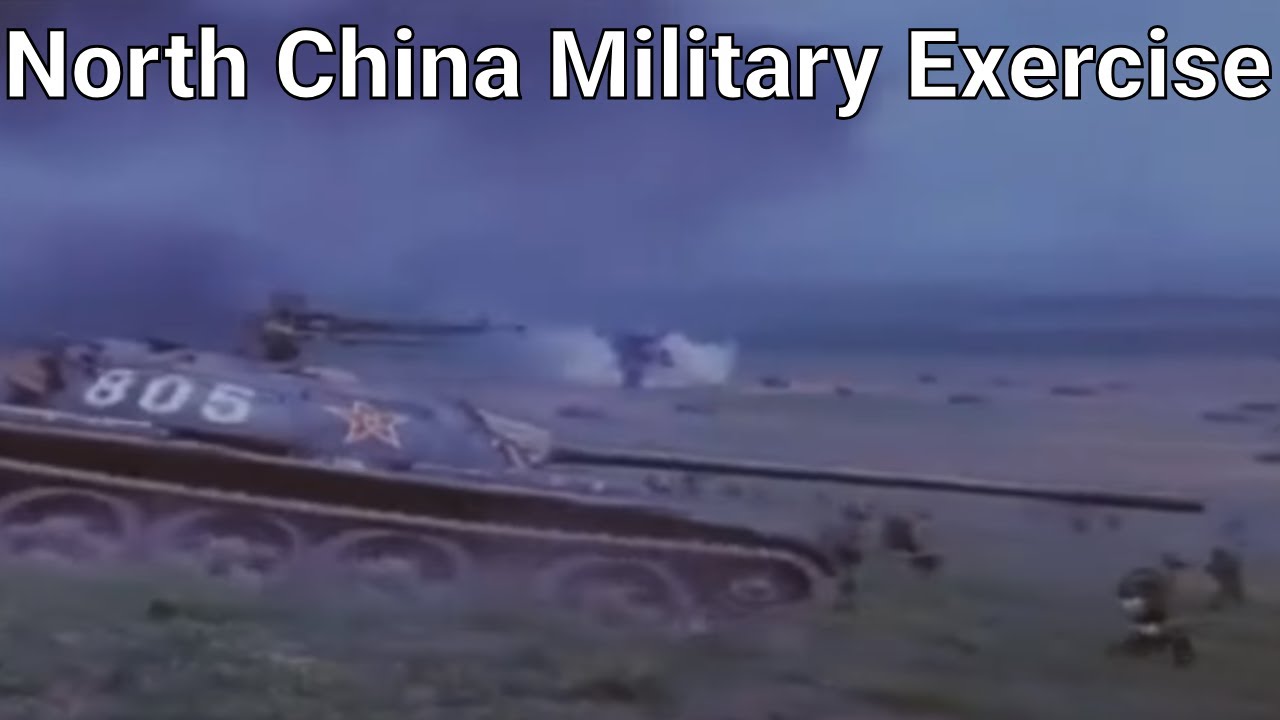 North China Military Exercise Archive Video, the Largest PLA Cold War ...