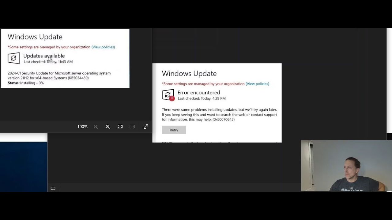 Windows Server 2022 KB5034439 0x80070643 Fix - YouTube