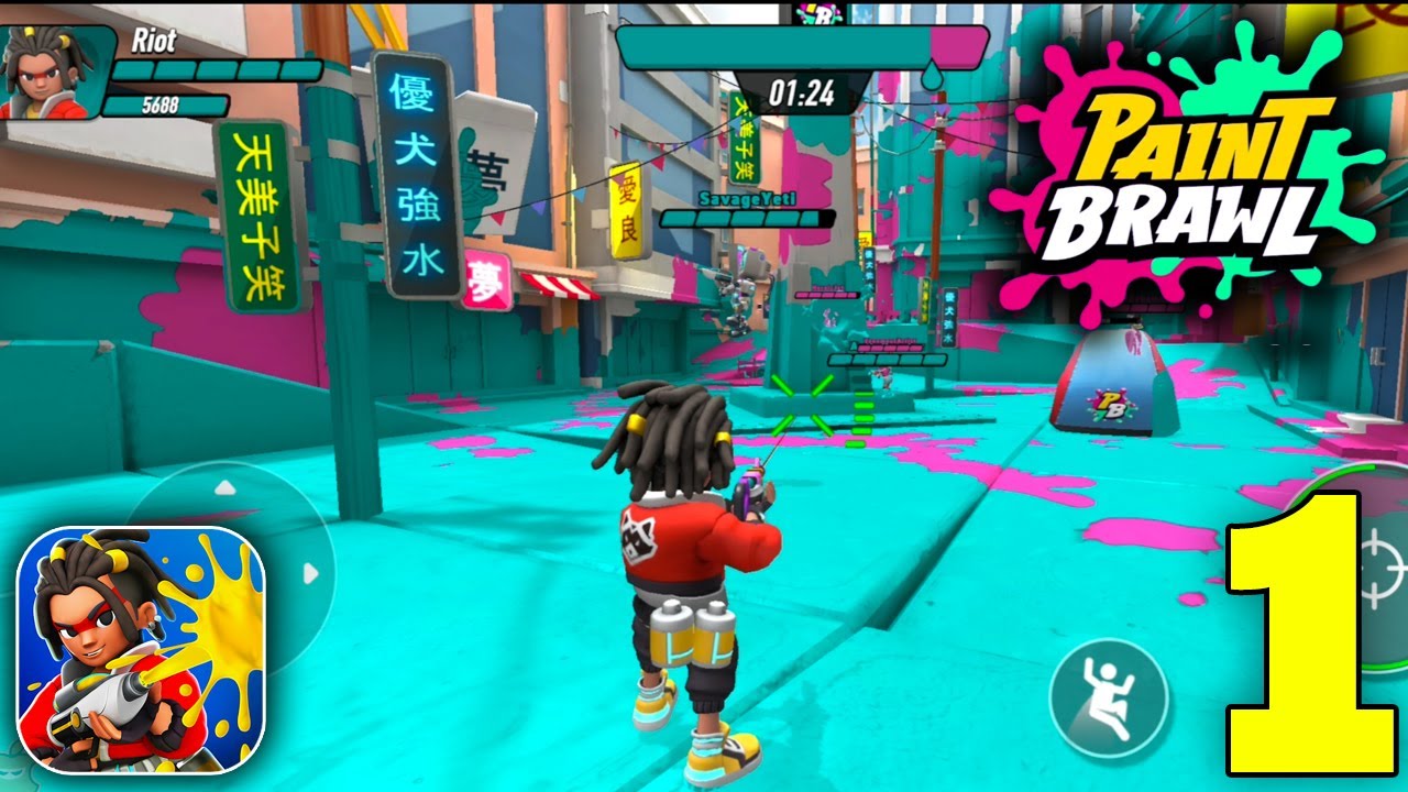 Paint Brawl Color of War Gameplay Walkthrough Part 1 (iOS, Android ...