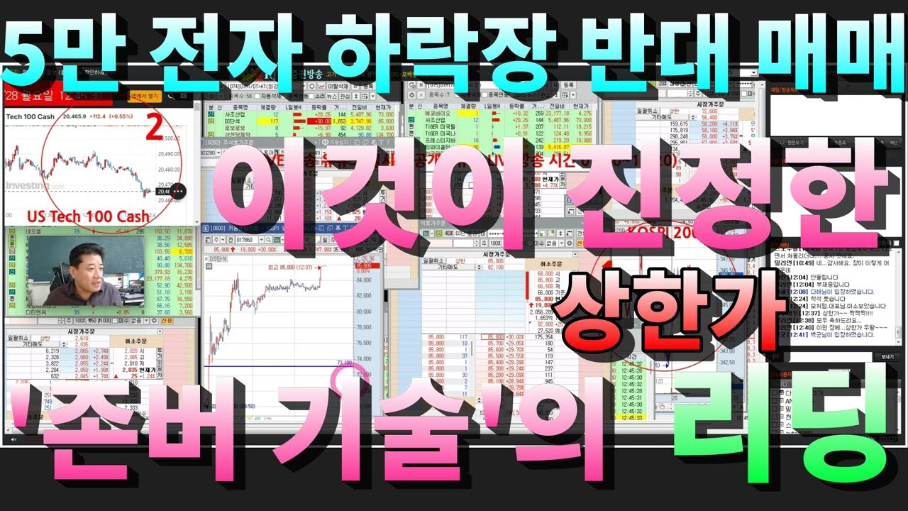 위기 관리 후 상한가 주식 투자 기술 존버 기술과 리딩 리딩방과 정보방의 차이 Youtube