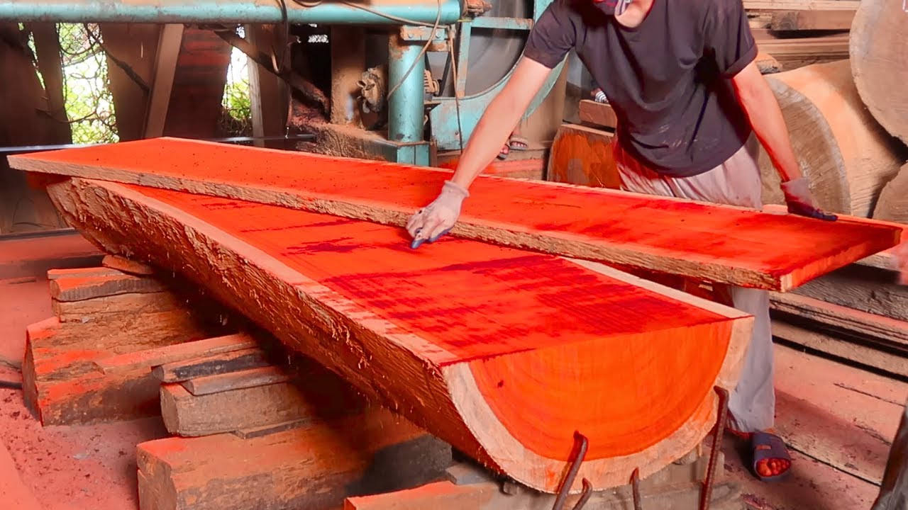 Wood sawing // The world's most expensive and fragrant woods are being ...
