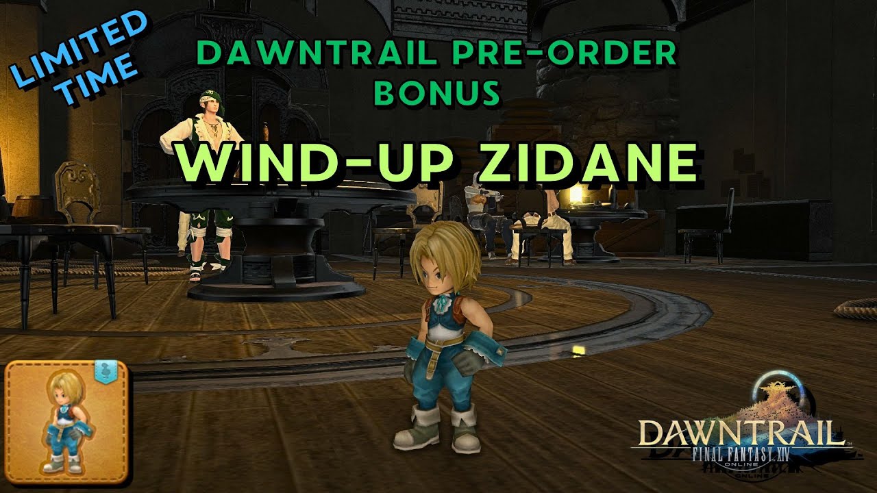 Wind-up Zidane - Minion Showcase | FFXIV Dawntrail Pre-Order Bonus ...