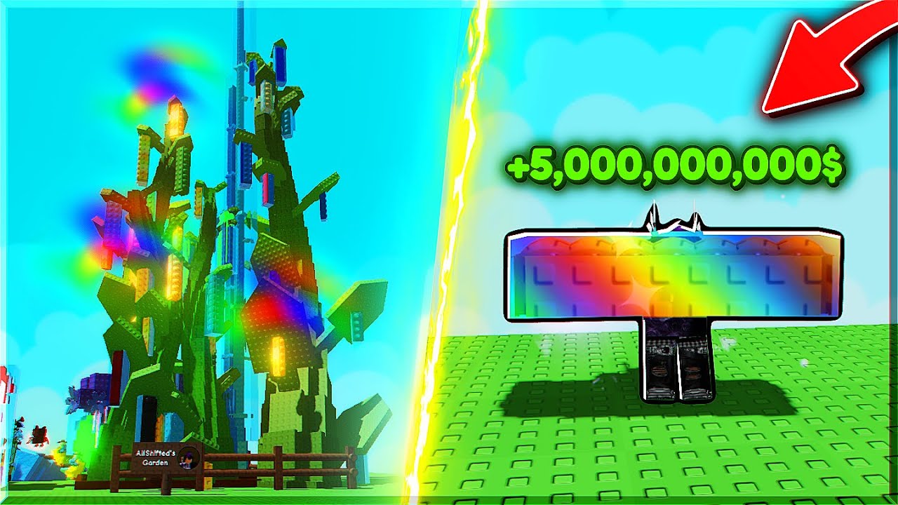 Can I Make A FULL GOLD/RAINBOW BEANSTALK In Grow A Garden?!? - YouTube