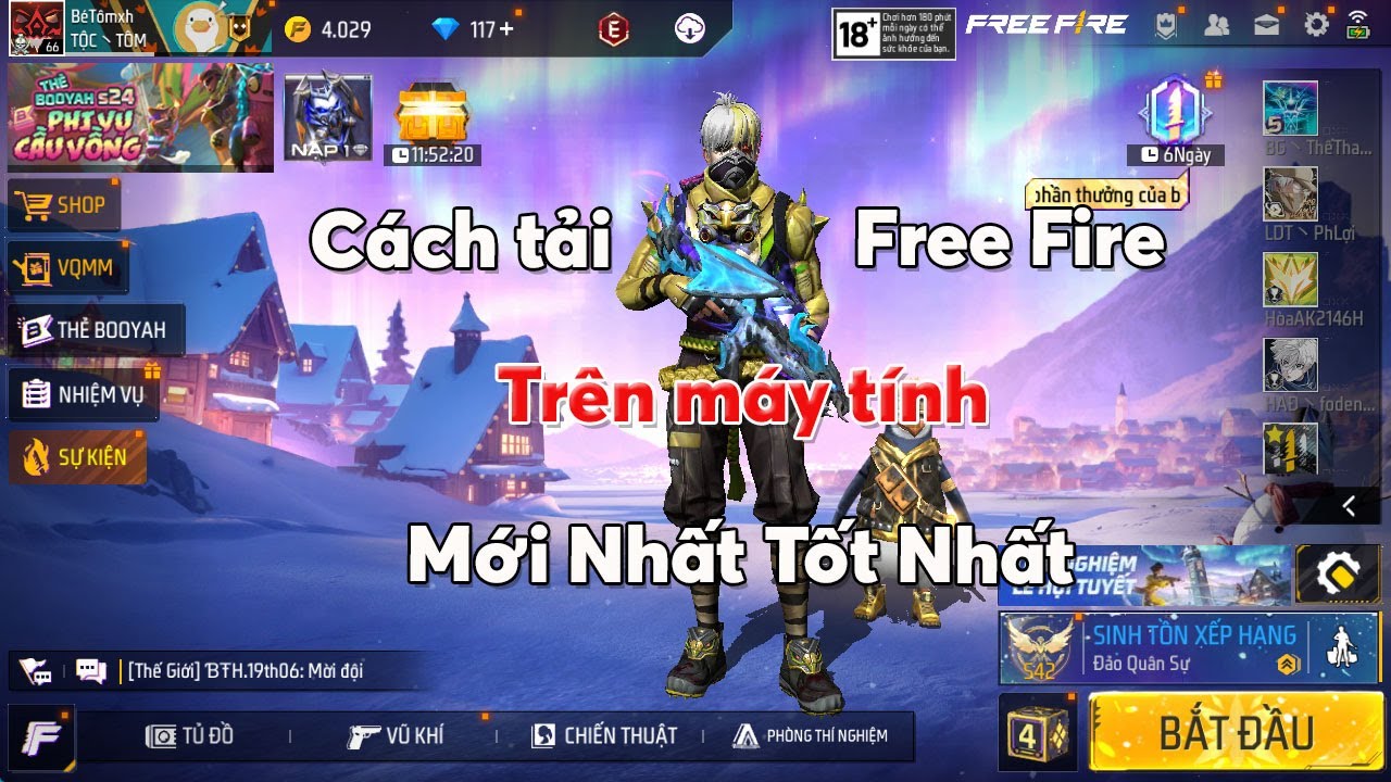 Cách tải Free Fire trên máy tính mới nhất - Cách chơi FF trên máy tính ...